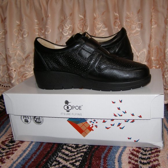 Ortho-Line by Hoopoe | Shoes | New Size 8e Black Ladies Comfort Shoes ...